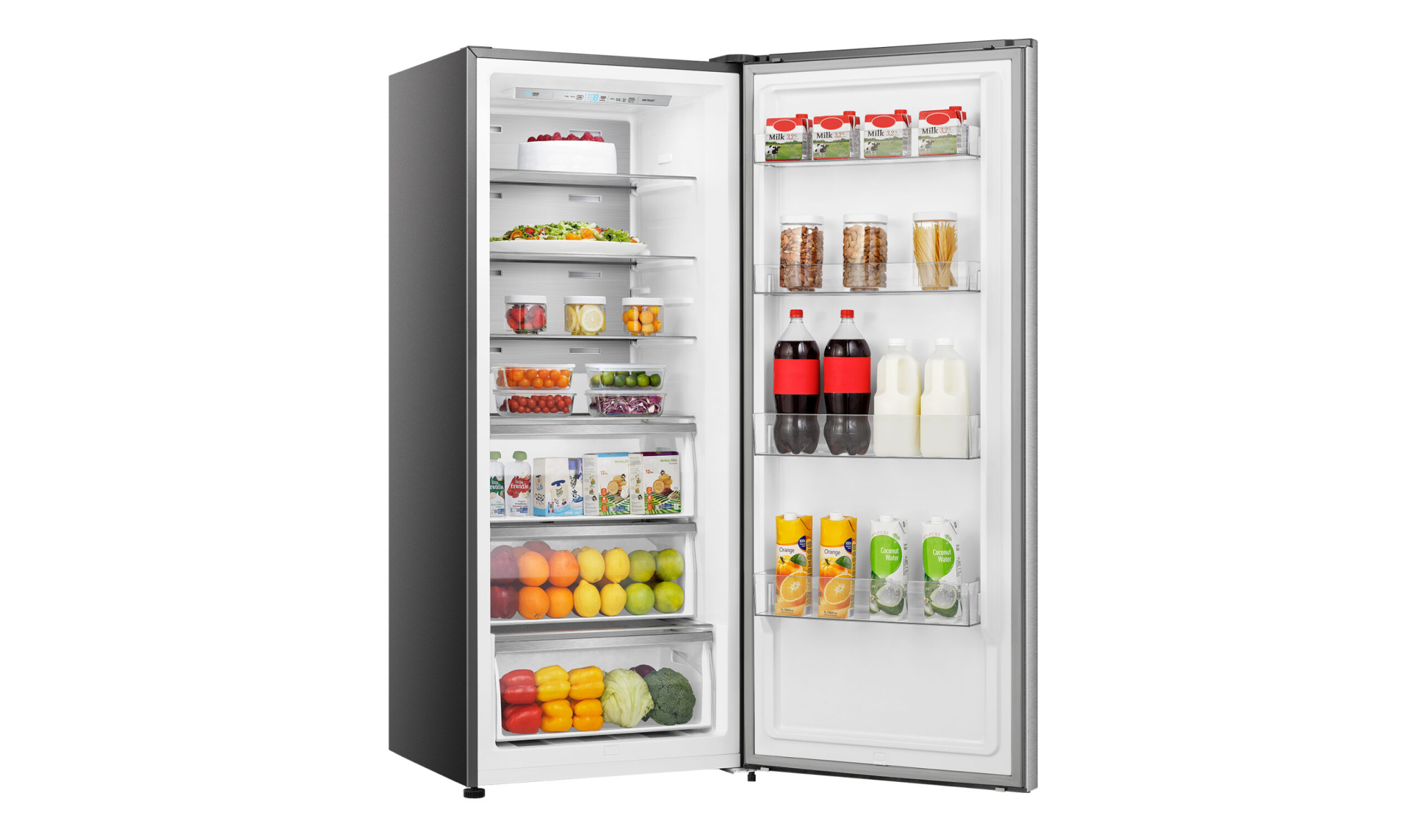 HRVF384S 384L Vertical Hybrid Freezer (Silver)