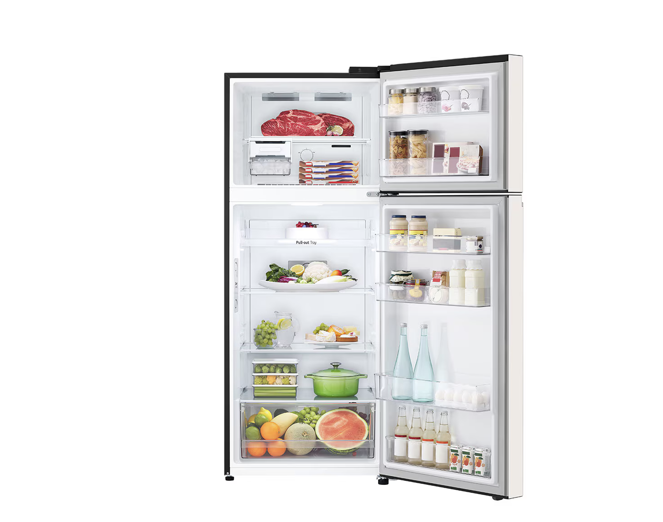 LG GT-6NB 395L Top Mount Fridge in Natural Beige Finish